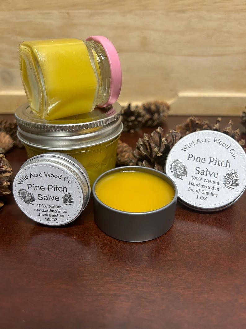 Pine Pitch Salve | Organic Pine Pitch | Pine Sap Salve | Herbal Salve | Pine Tar Salve | Conifer ...