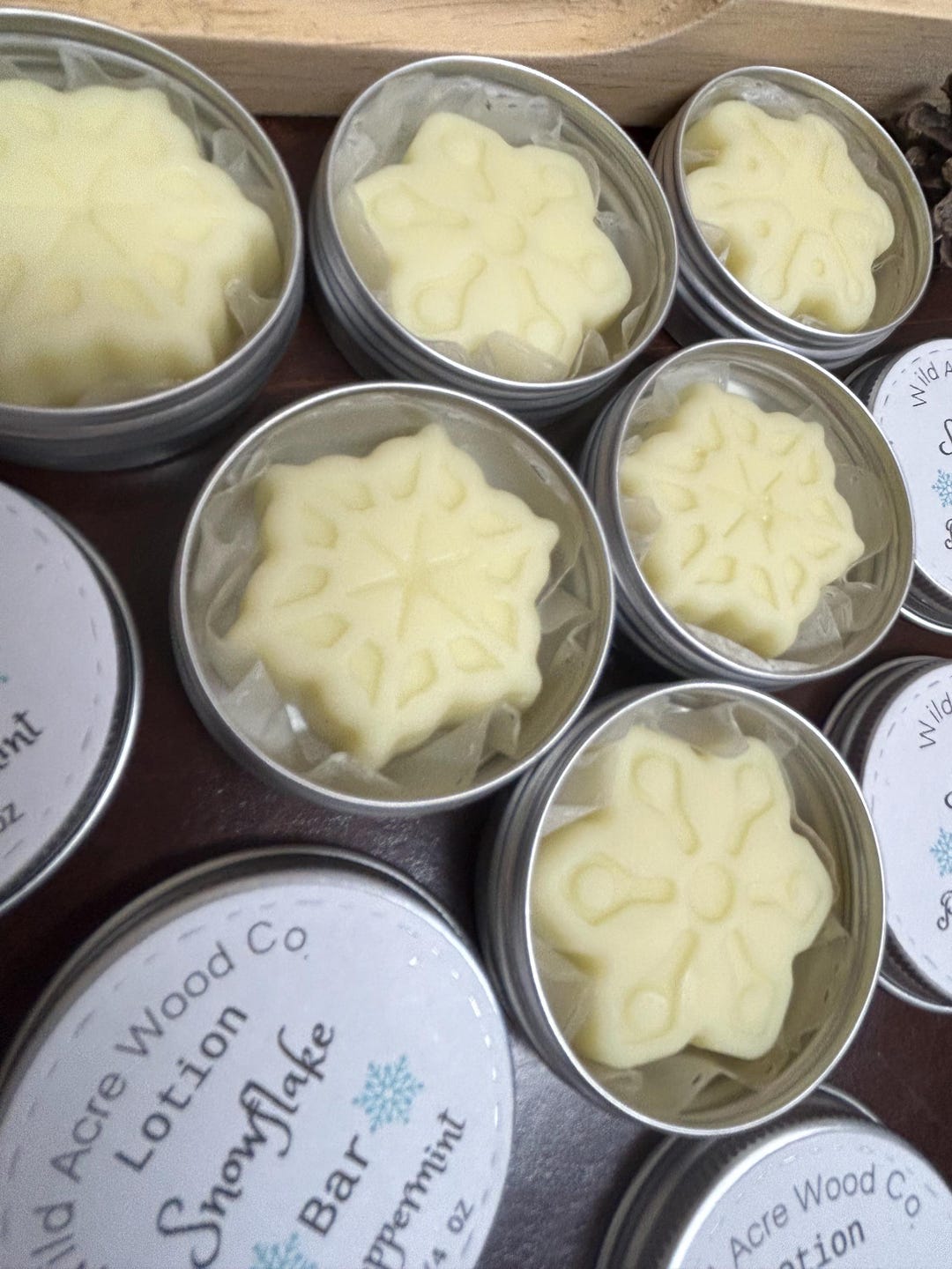 Snowflake Lotion Bar | ORGANIC Peppermint Moisturizer | Natural ...
