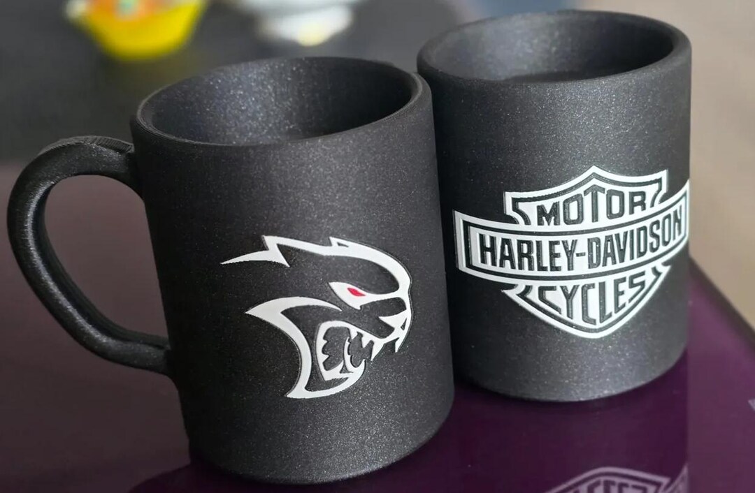 Hellcat/harley Davidson Mugs (3D Printed) - Etsy