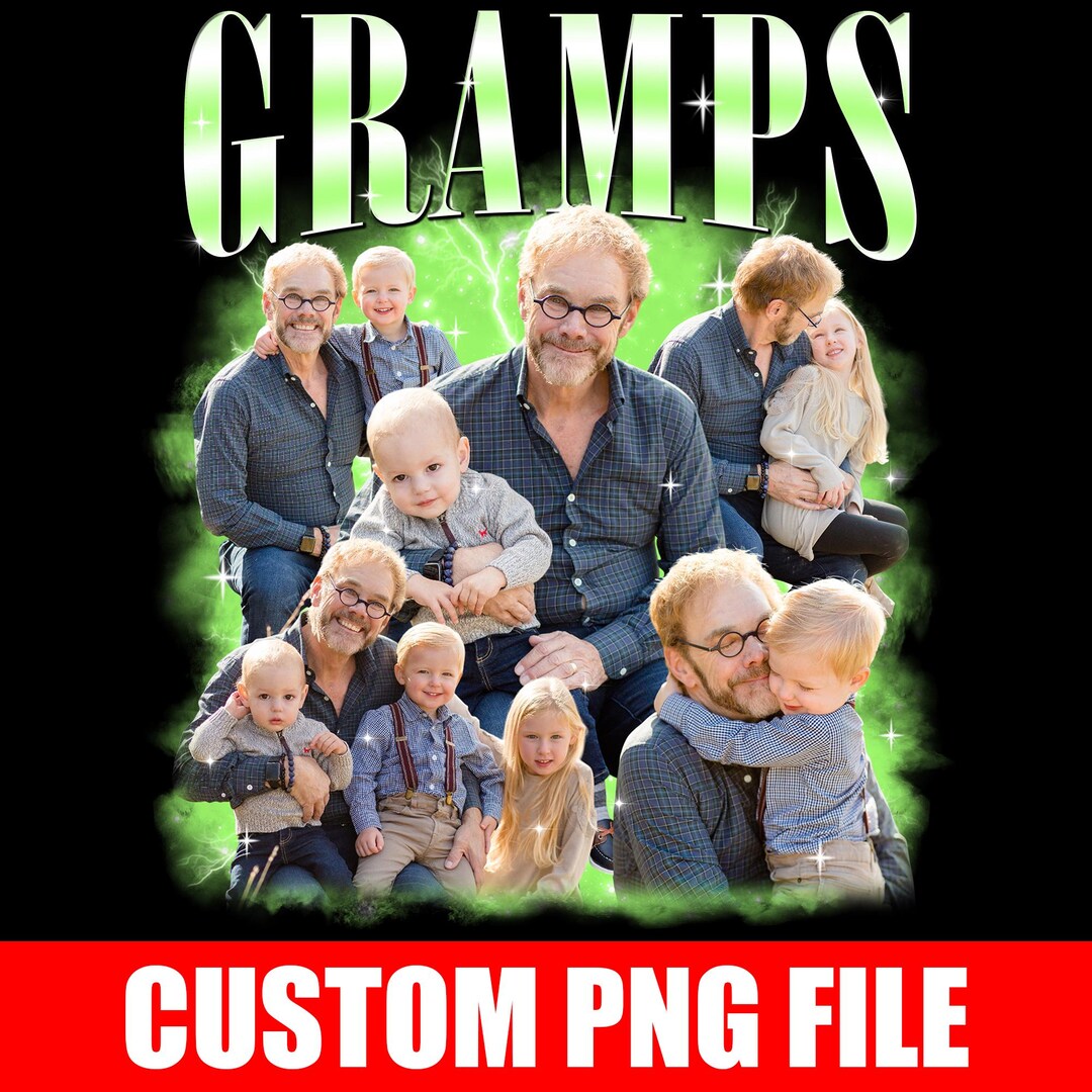 Custom 90s Bootleg Rap Grandpa SVG, PNG Custom Bootleg Rap Grandpa, PNG ...