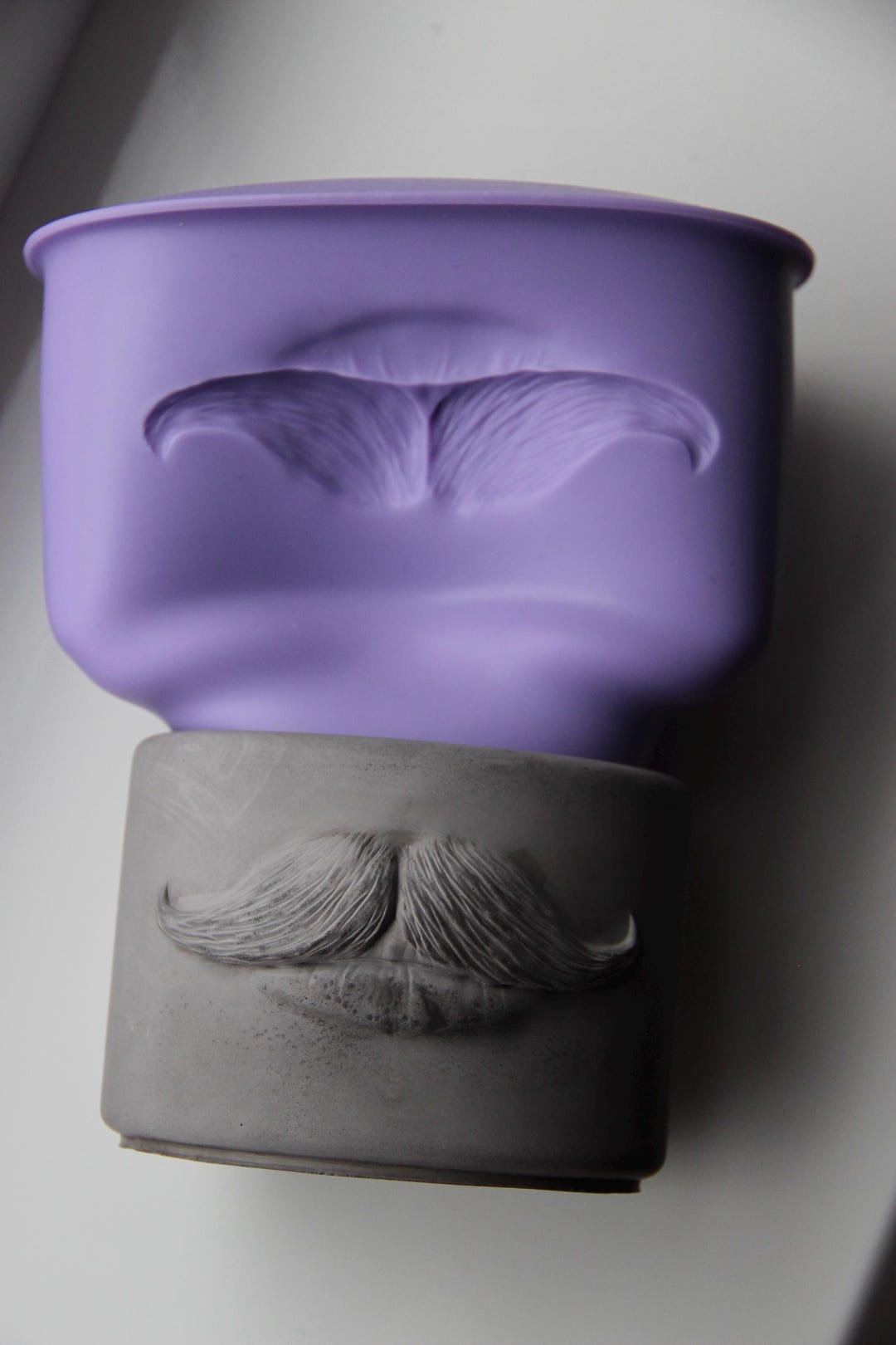 Mustache Lips Silicone Mold: Wax Melts, Concrete, Plaster - Etsy