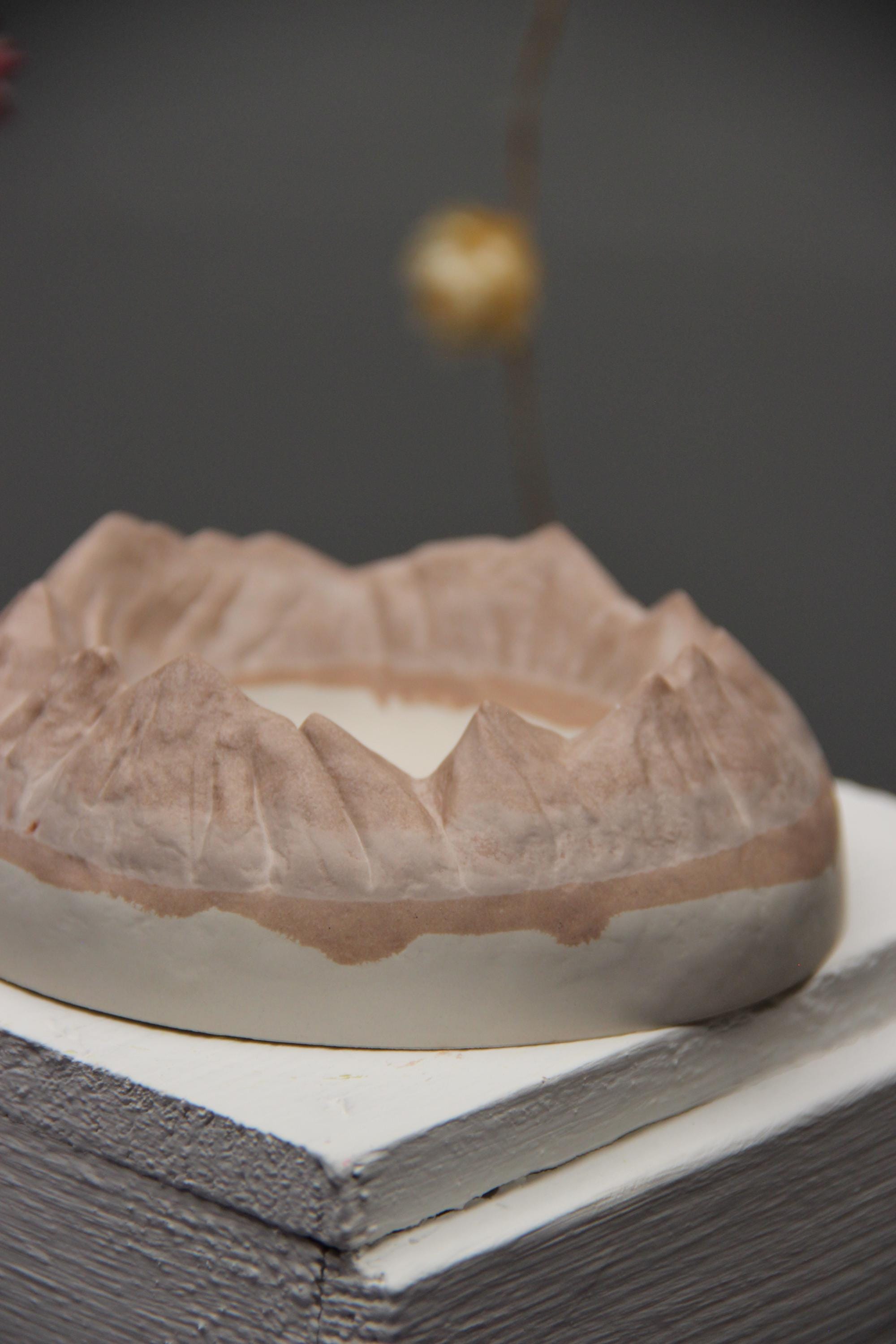 Mountain Silicone Mold: Plaster Pot, Candle & Concrete Forms - Etsy