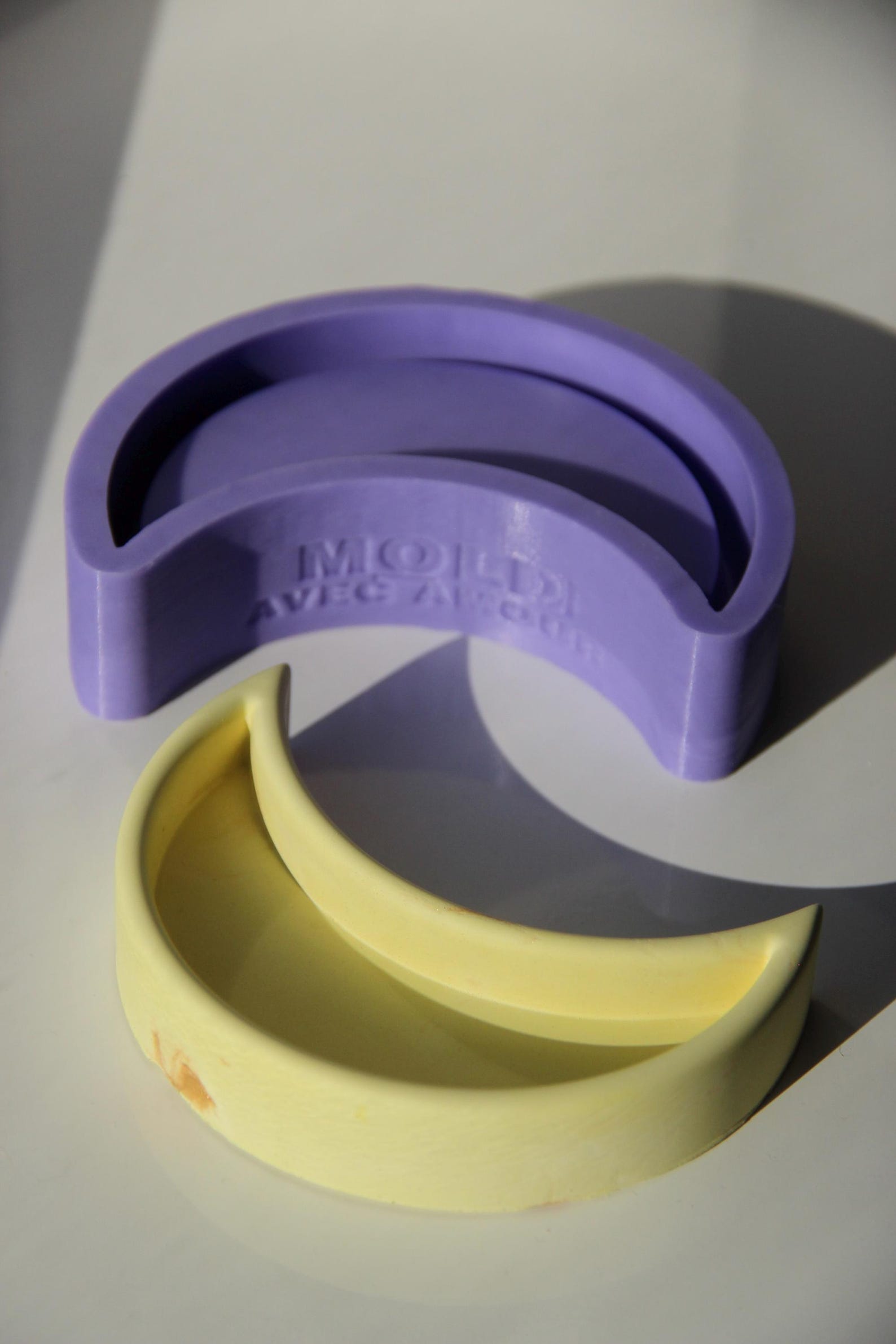 Crescent Mold, Moon Silicone Form, Plaster Pot Silicone Mold, Mold for ...