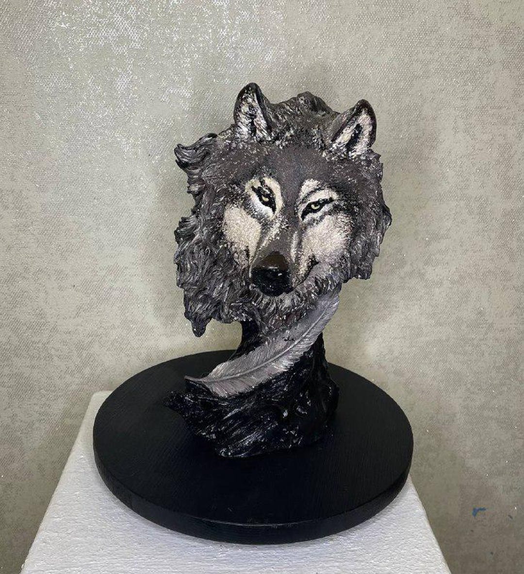 Wolf Statue , Wolf Sculpture , Wolf Figurines , Home Decor , Art ...