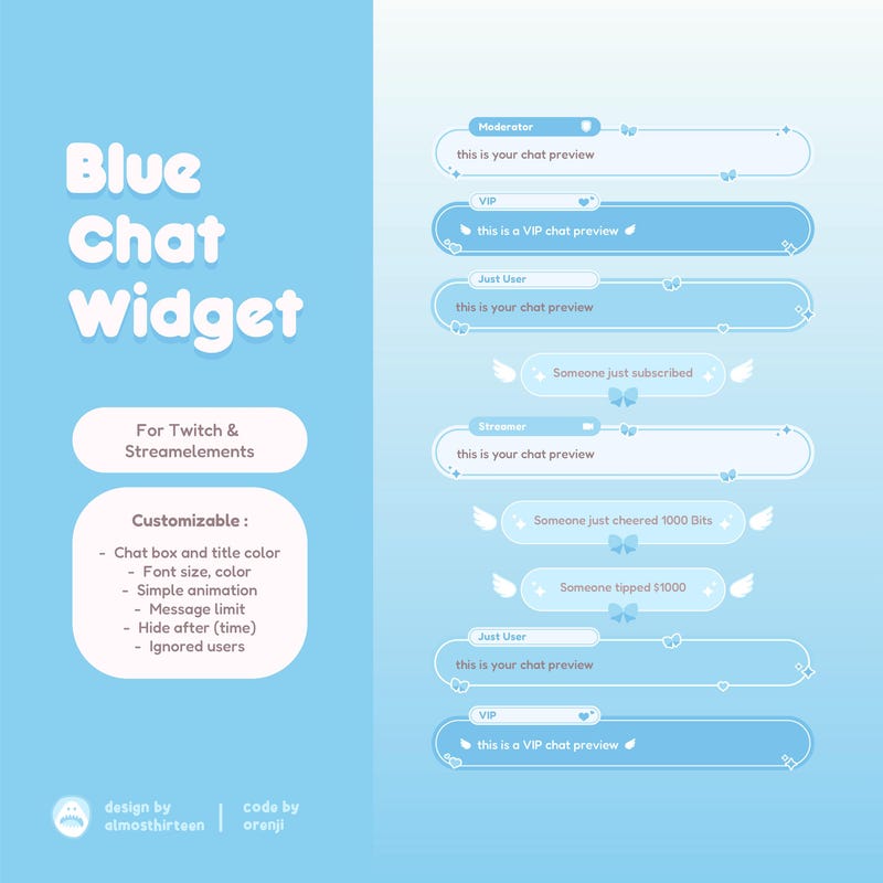 Transparent Chat Overlay - Etsy