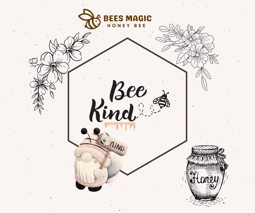 Bees Magic Designs PNG, Bees Kind, Gift for Him - Etsy