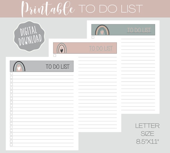 Paper & Party Supplies Boho Planner with a Rainbow Printable Planner ...