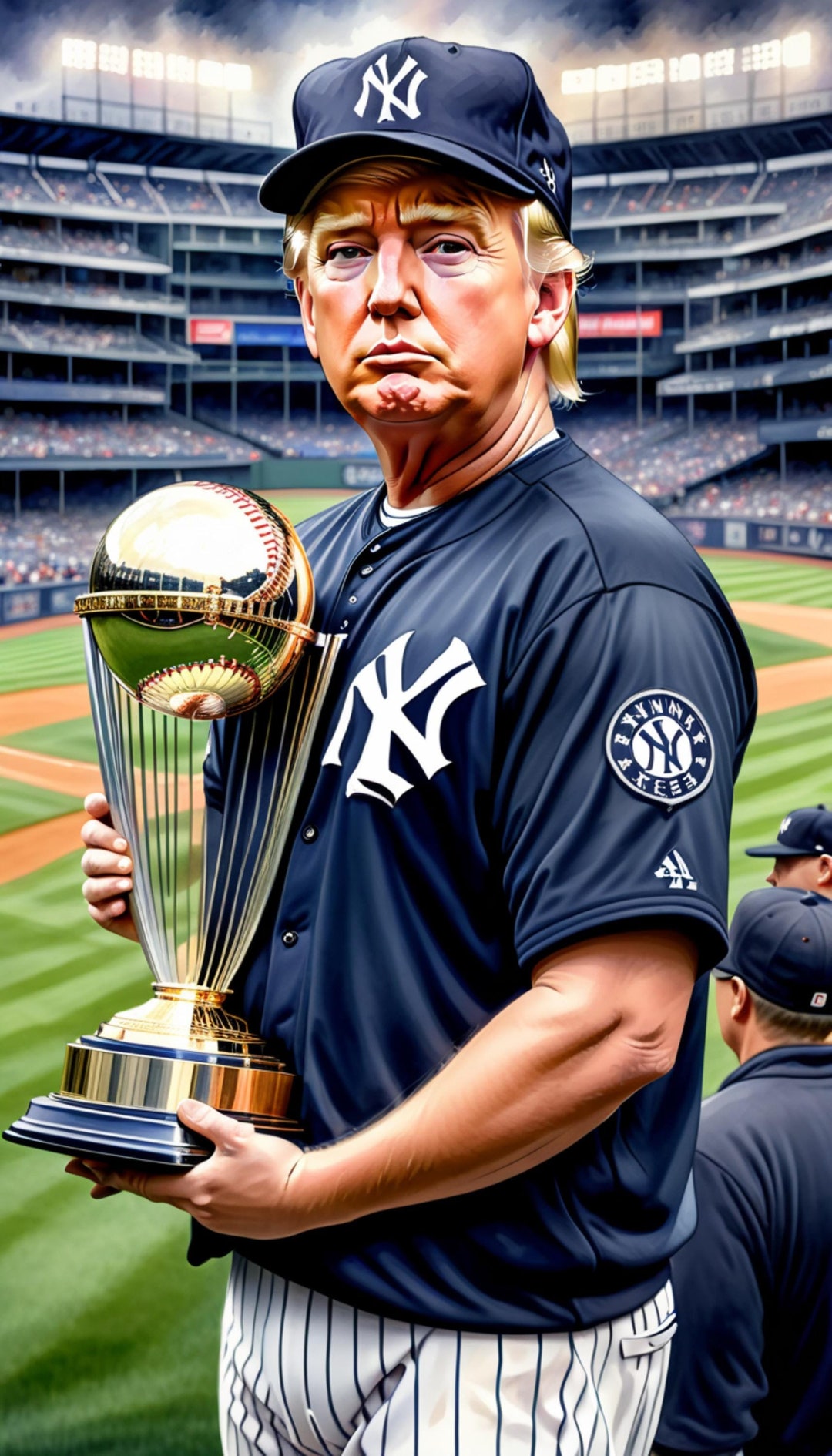 Donald Trump Yankees Wallpaper - Etsy