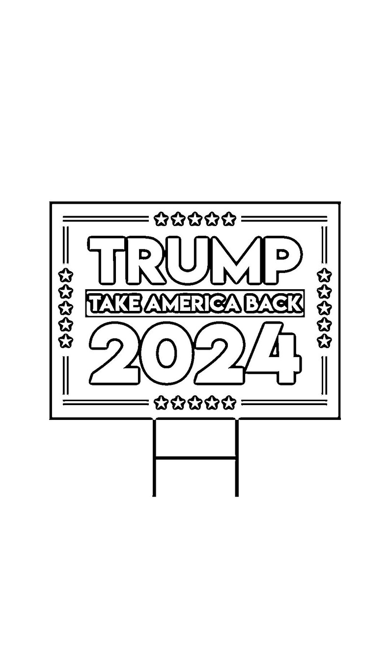 Printable Trump Coloring Book Pages - Etsy