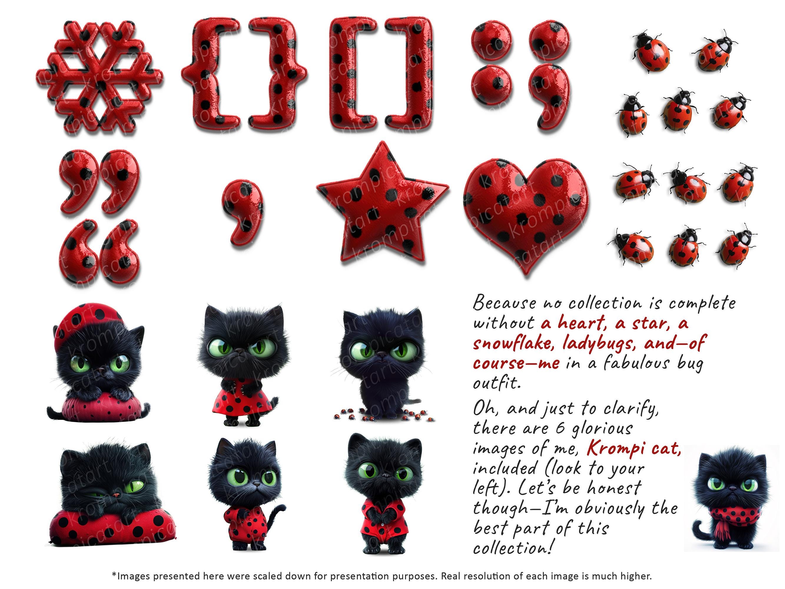 Ladybug Clipart, Alphabet Letters Clip Art, Cat Clipart, Scrapbooking ...