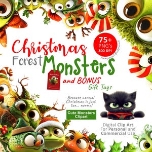 75+ Christmas Clipart, Holiday Monster Clipart Images, Alien Clipart ...