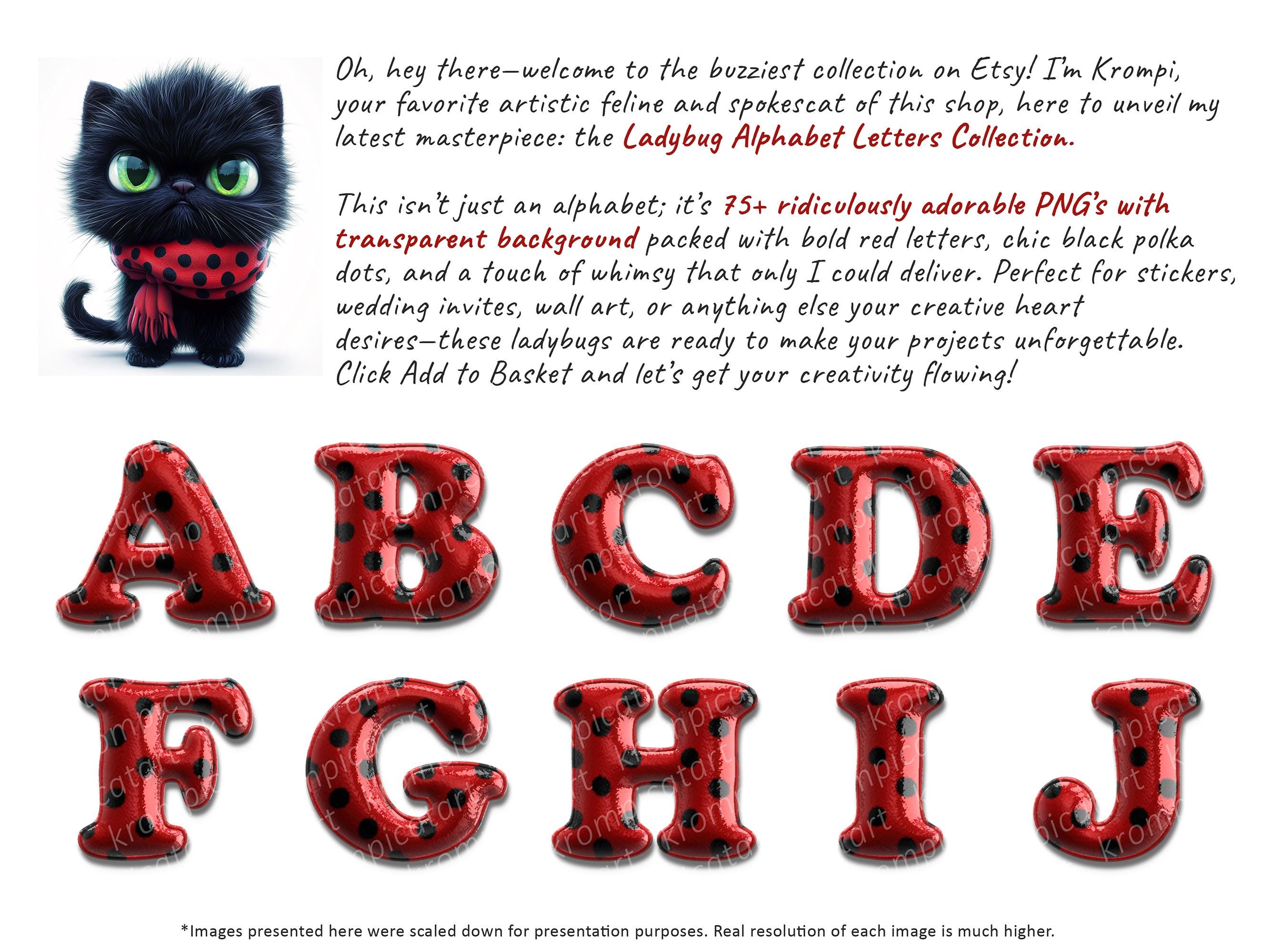 75+ Ladybug Clipart, Alphabet Letters Clip Art, Cat Clipart ...