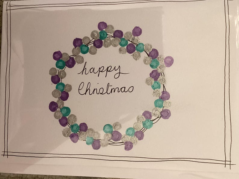 Hand Painted Christmas Cards - Etsy