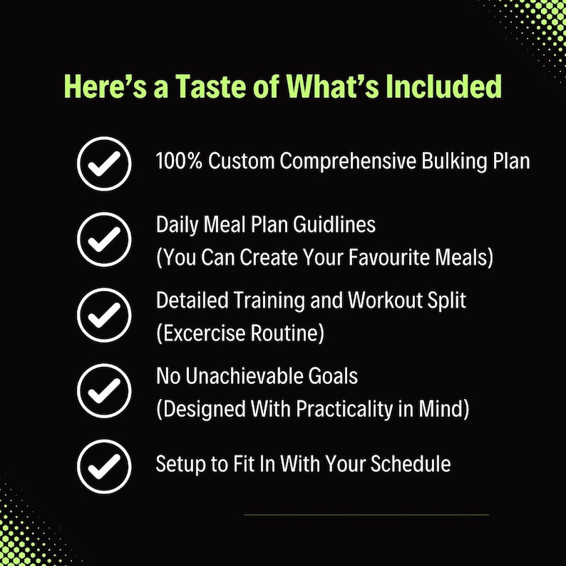 The Muscle Mass Plan - Etsy