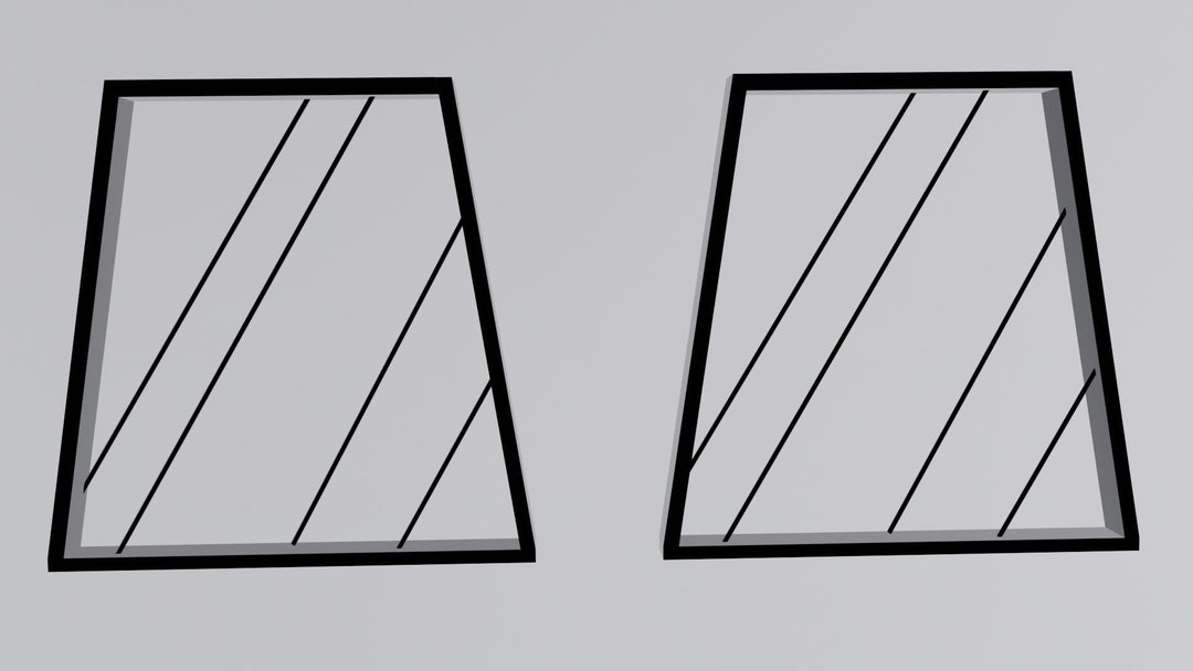 Pair of Parallel Design Slanted Table Legs Modern Industrial Style - Etsy