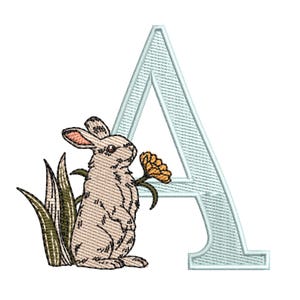 Peter Rabbit Alphabet A-Z Machine Embroidery, Easter Font Machine ...