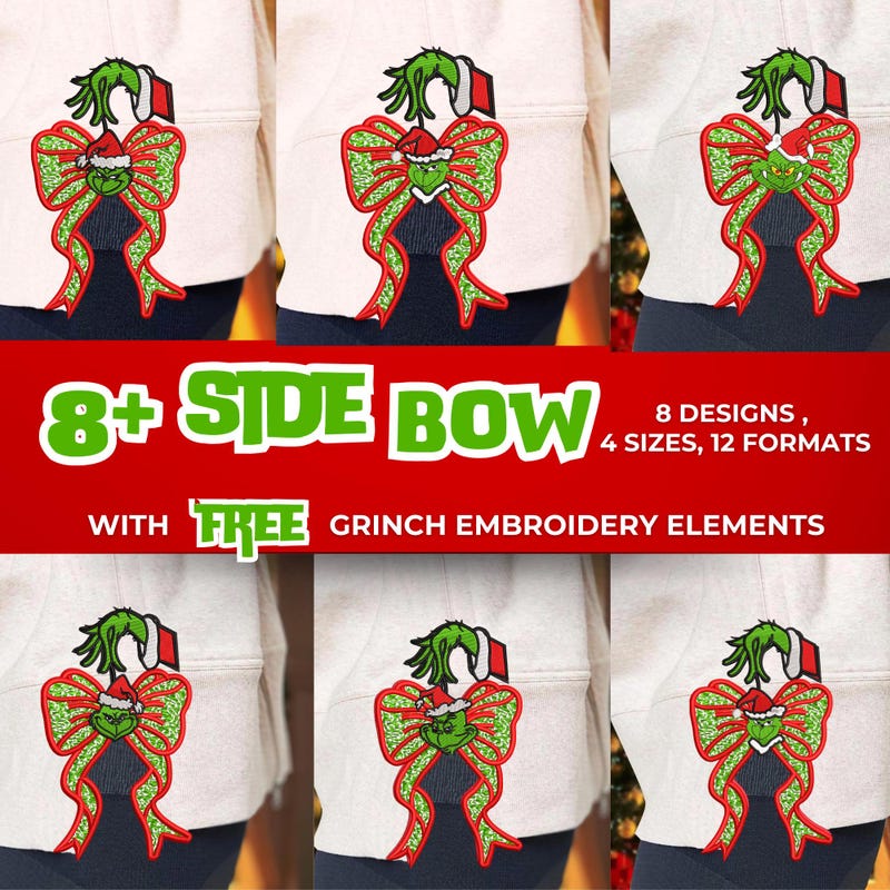 Grinch Applique - Etsy