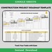 Construction Project Roadmap Template, Editable Google Sheets for ...