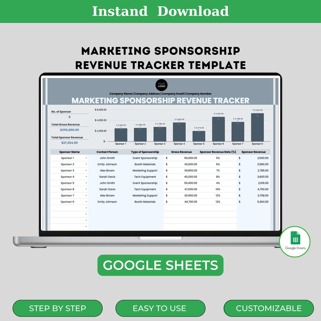 Marketing Inventory Tracking Template, New Product Tracker, Digital ...