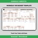 Workday HR Budget Template, Editable Google Sheets for HR Financial ...