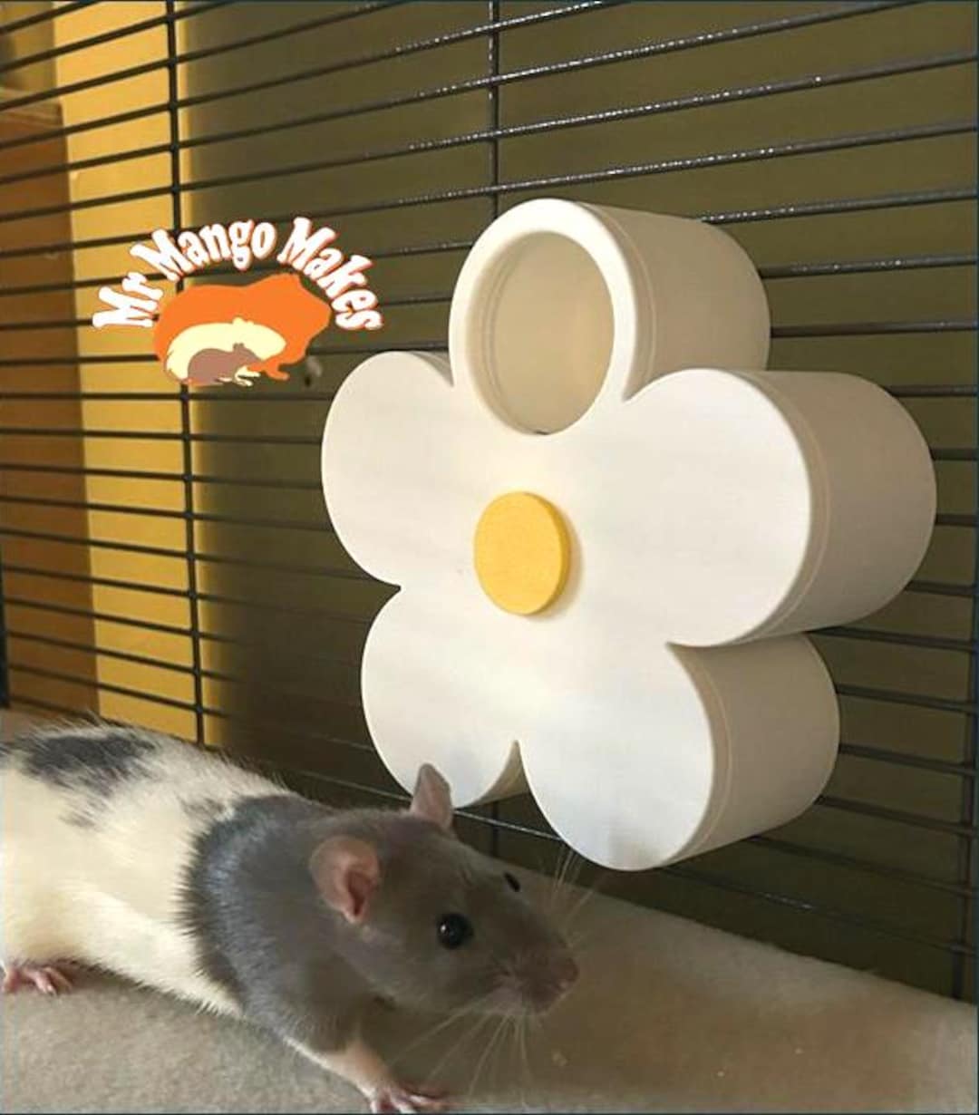 Flower Foraging Wheel, Rat Foraging Wheel, Rat Enrichment Toy, Bird ...