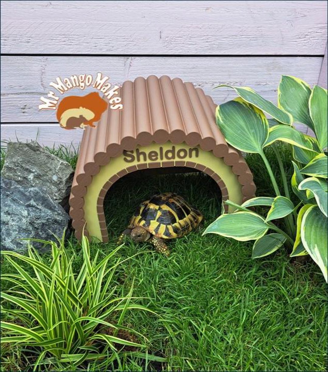 Tortoise Hide Barn Door Hobbit House, Reptile Hide, Guinea Pig Hide ...