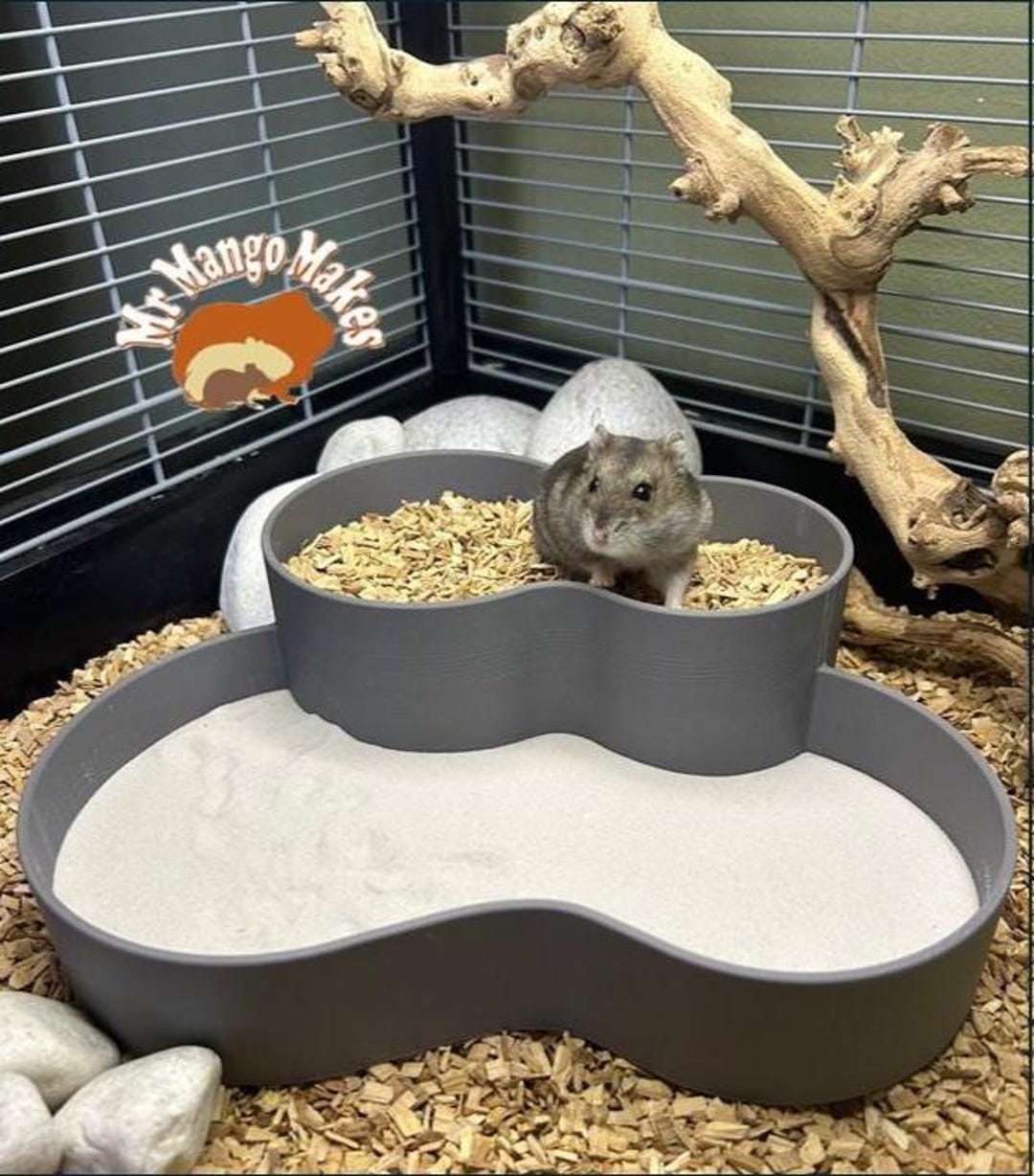 Hamster Multi Level Sand Bath, Hamster Dig Box, Small Animal Sand Bath ...