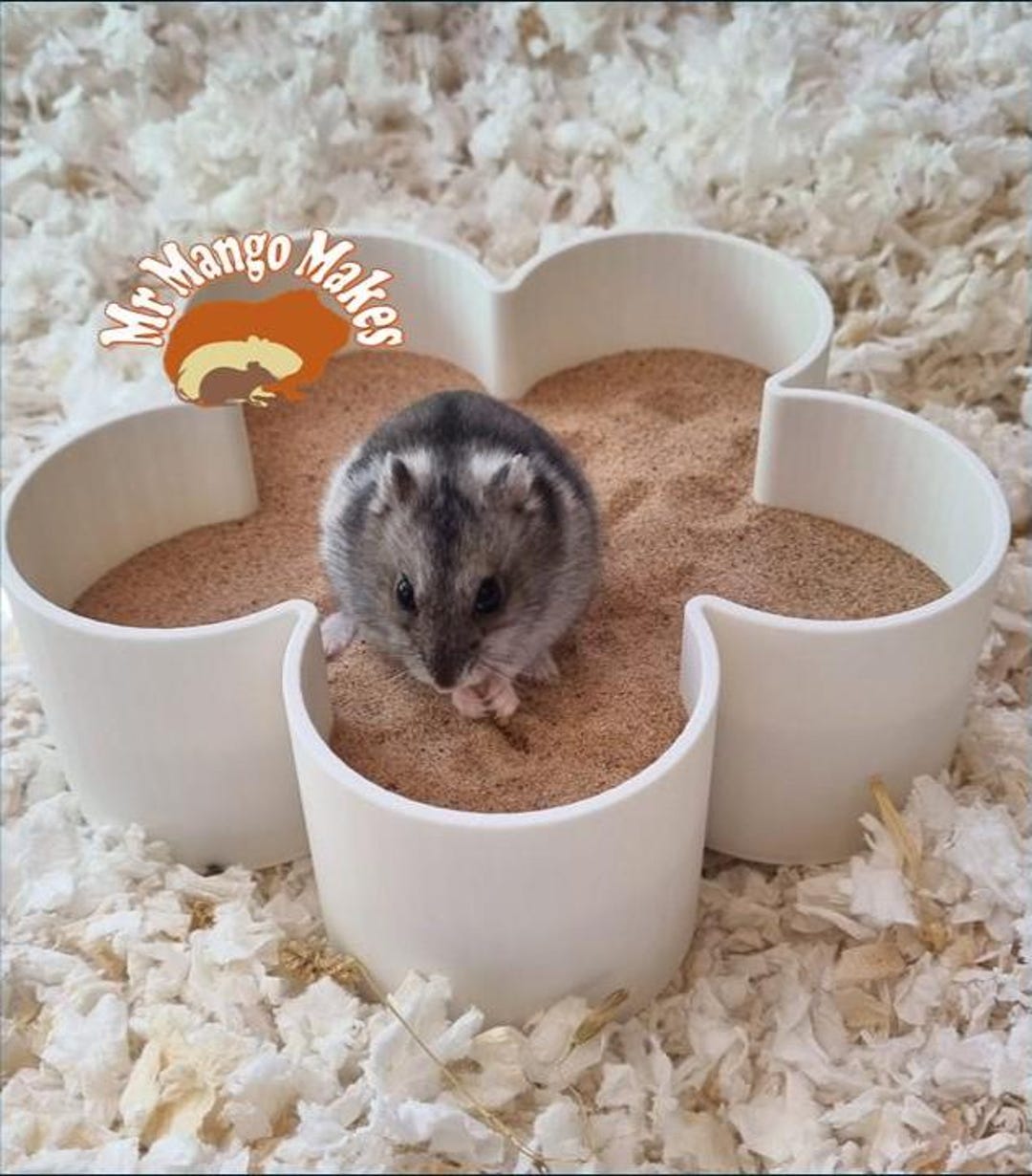 Hamster Flower Sand Bath, Hamster Dig Box, Small Animal Sand Bath ...