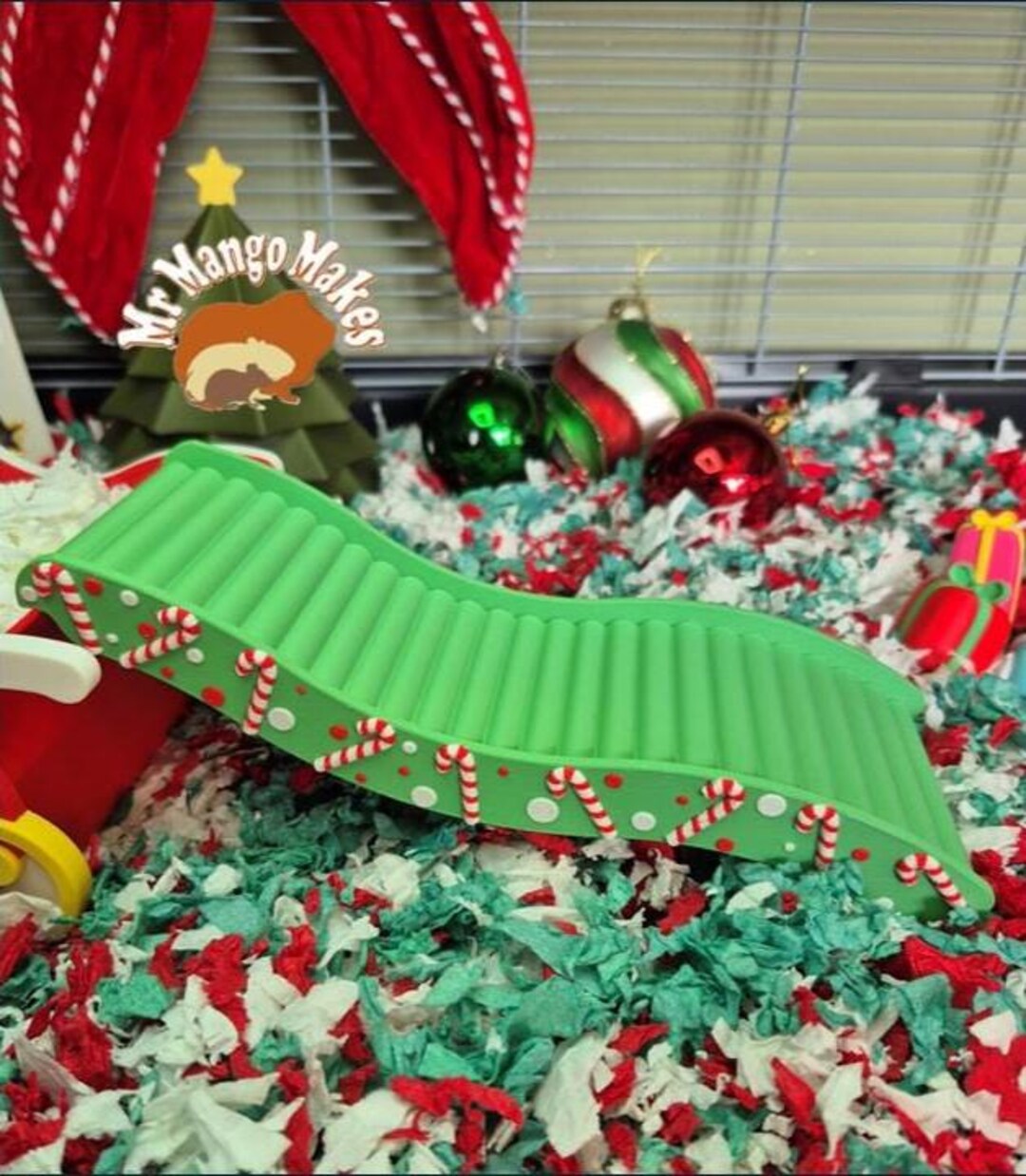 Hamster Candy Cane Ladder, Hamster Christmas, Small Animal Ladder ...