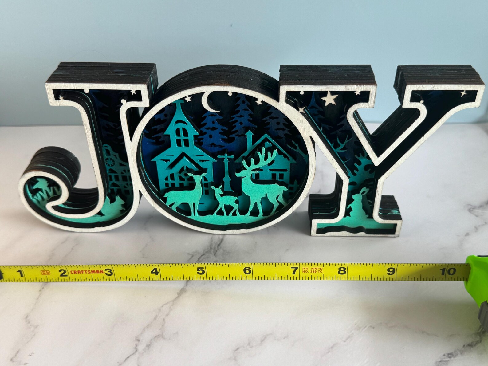 JOY - Layered Christmas Decoration - Etsy