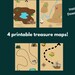 Kids Activity Pack Treasure Map Printable: Adventure Party Activity ...