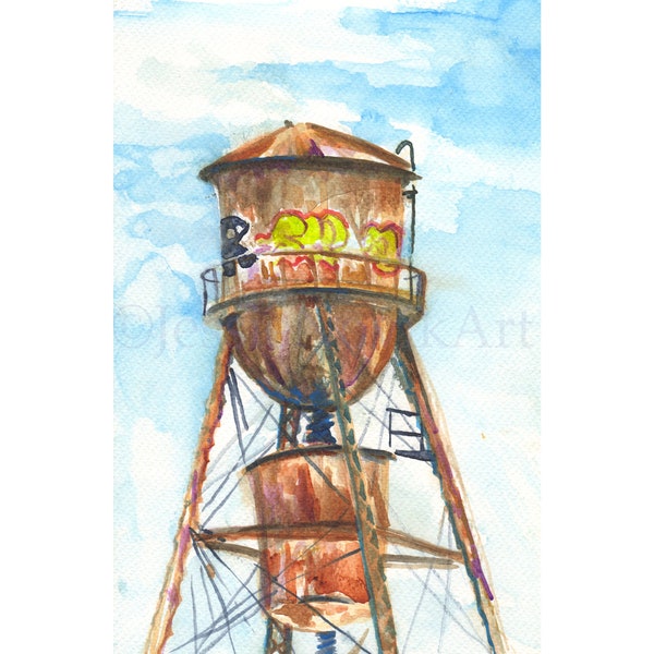 New York Water Tower - Etsy