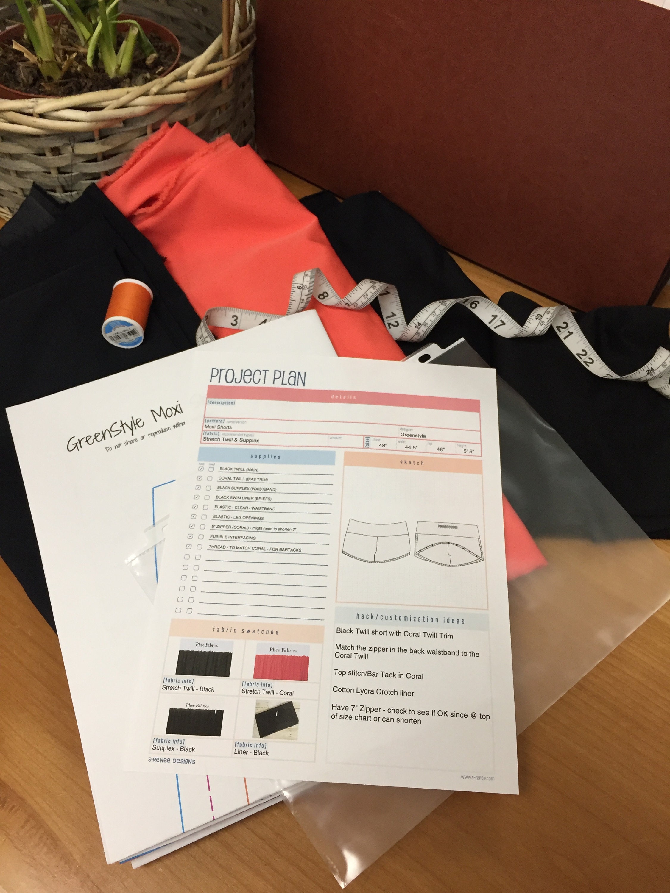 Interactive Downloadable PDF Sewing Project Planner - Etsy