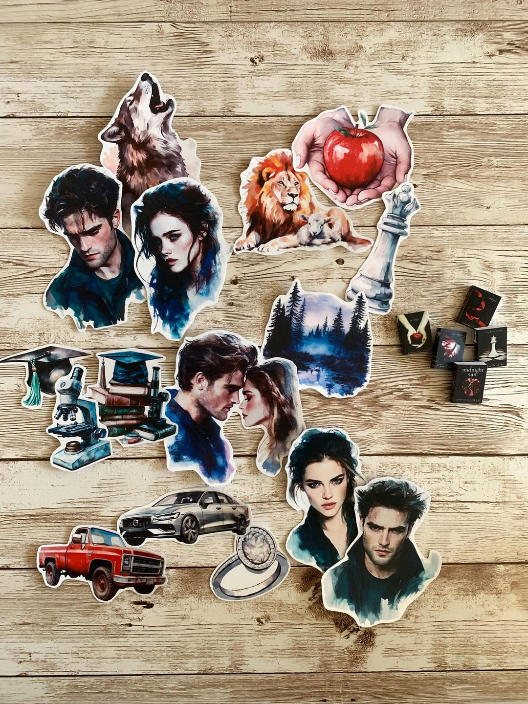 Twilight Saga Inspired Handmade Bundle - Miniature Books and Vinyl ...
