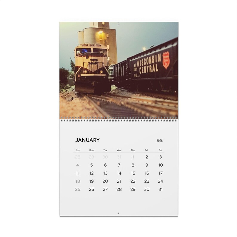 2026 Scale Model Train Calendar, Railroad Enthusiast Gift - Etsy
