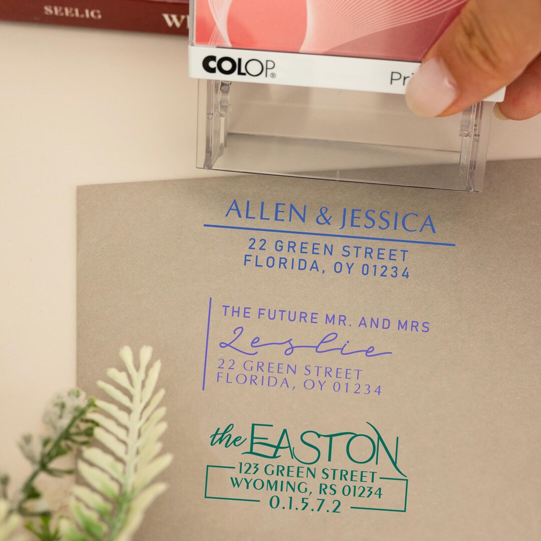 Custom Personalized Self Inking Stamp, Address Stamp, Return Address ...