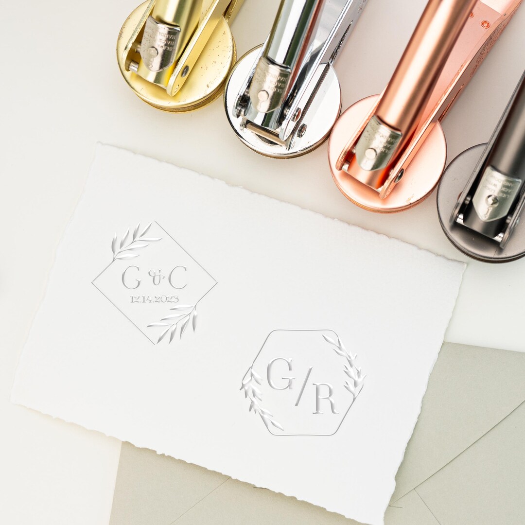 Custom Wedding Embosser/napkin Embosser/monogram Embosser/wedding ...