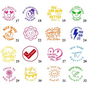 Teacher Classroom Stamp/custom Teacher Stamp/comment Encouragement ...
