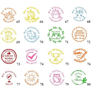 Teacher Classroom Stamp/custom Teacher Stamp/comment Encouragement ...