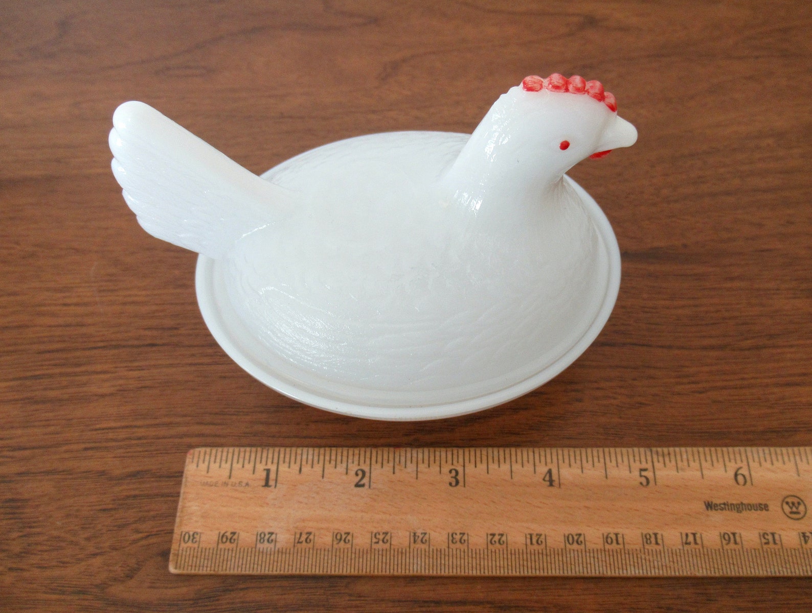 Vintage Milk Glass Chicken Rooster Dish Covered Lidded Bowl - Etsy