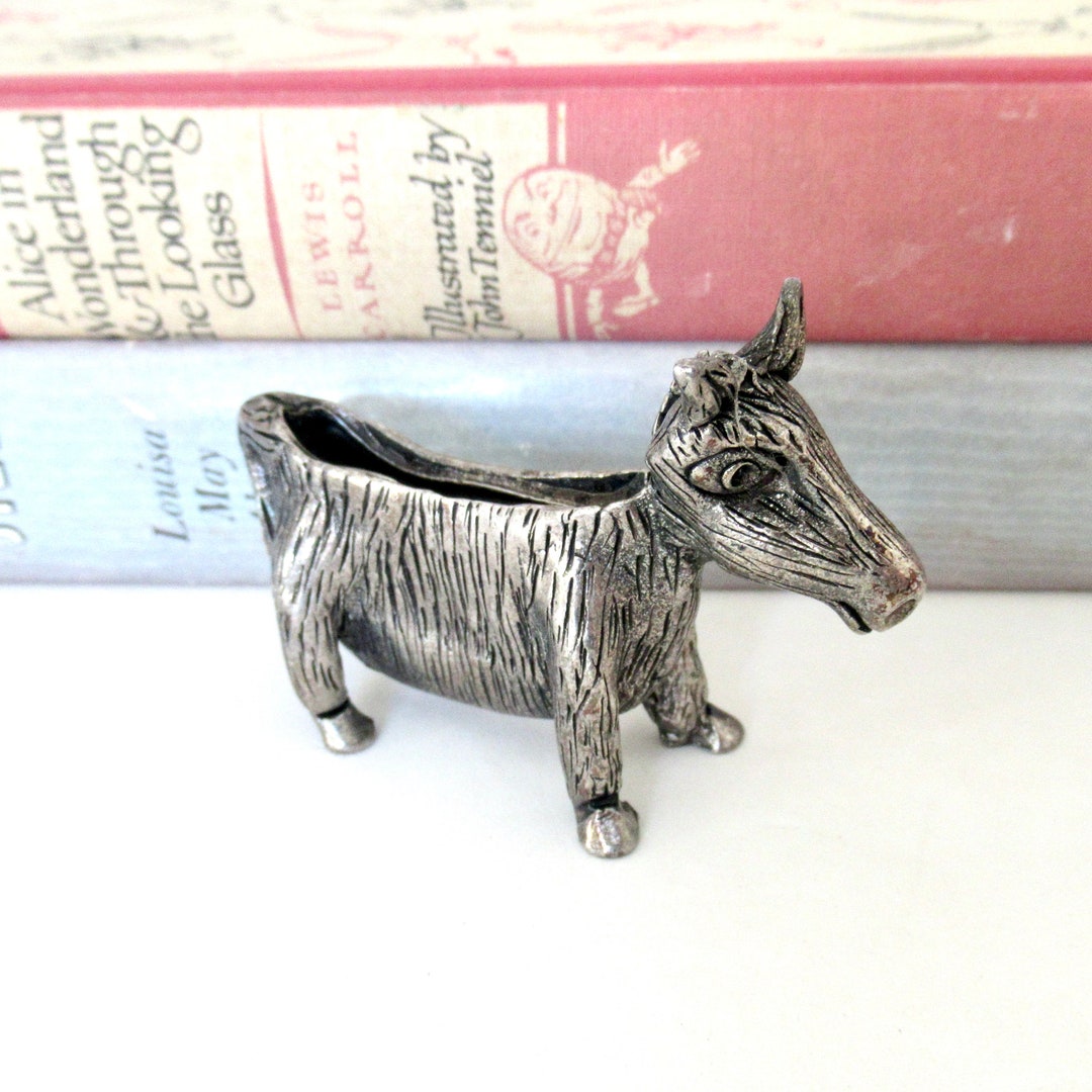 Vintage Cow Toothpick Holder, Figural Metal Animal Tooth Pick Holder - Etsy