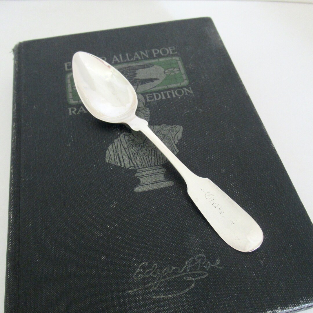 Antique Sterling Silver Coin Spoon Engraved Girlie by Preusser & Bro ...