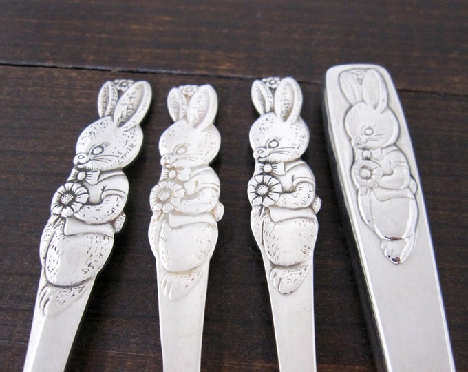 Vintage Peter Rabbit Children's Flatware 4 Piece Set by Oneida ...