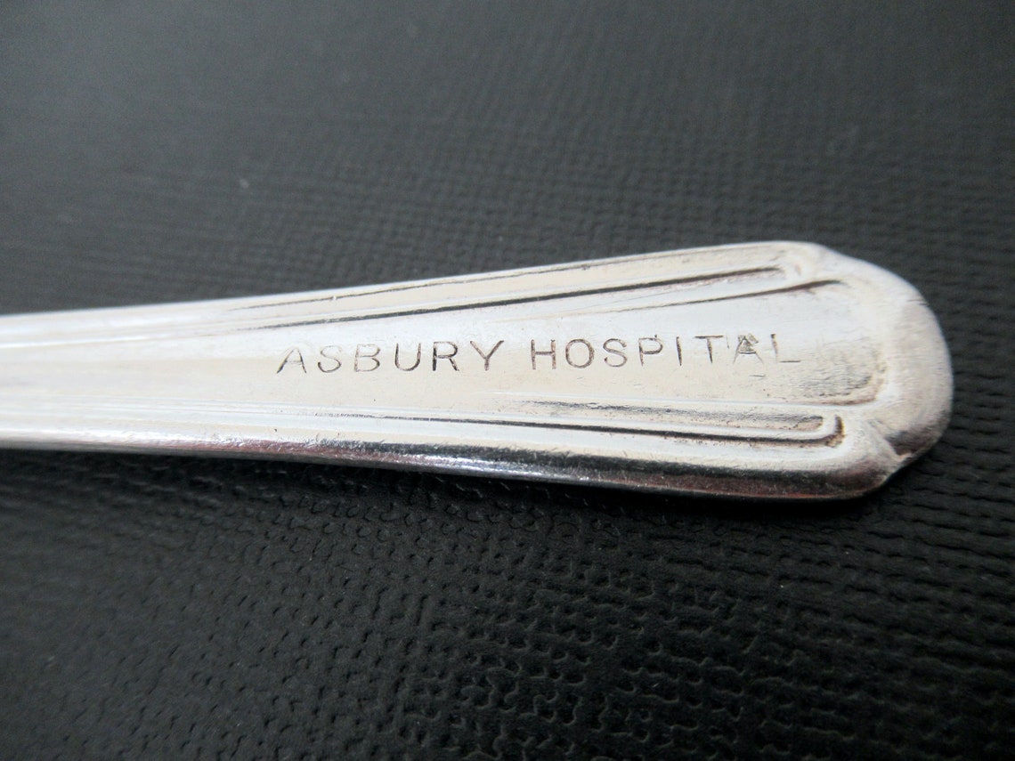 Asbury Hospital Silverplate Teapoon Hospitality Restaurant - Etsy