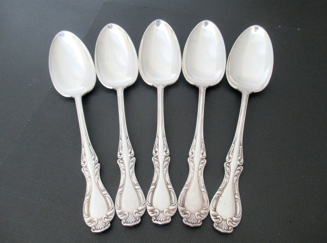 Antique Silverplate Place Spoons Joan 1898 by Wallace Silversmith ...