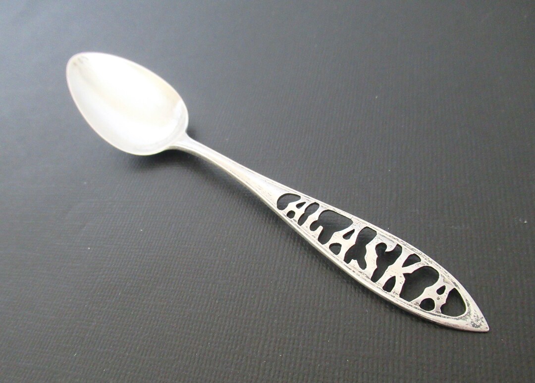 Antique Alaska Sterling Silver Souvenir Spoon by Joseph Mayer - Etsy