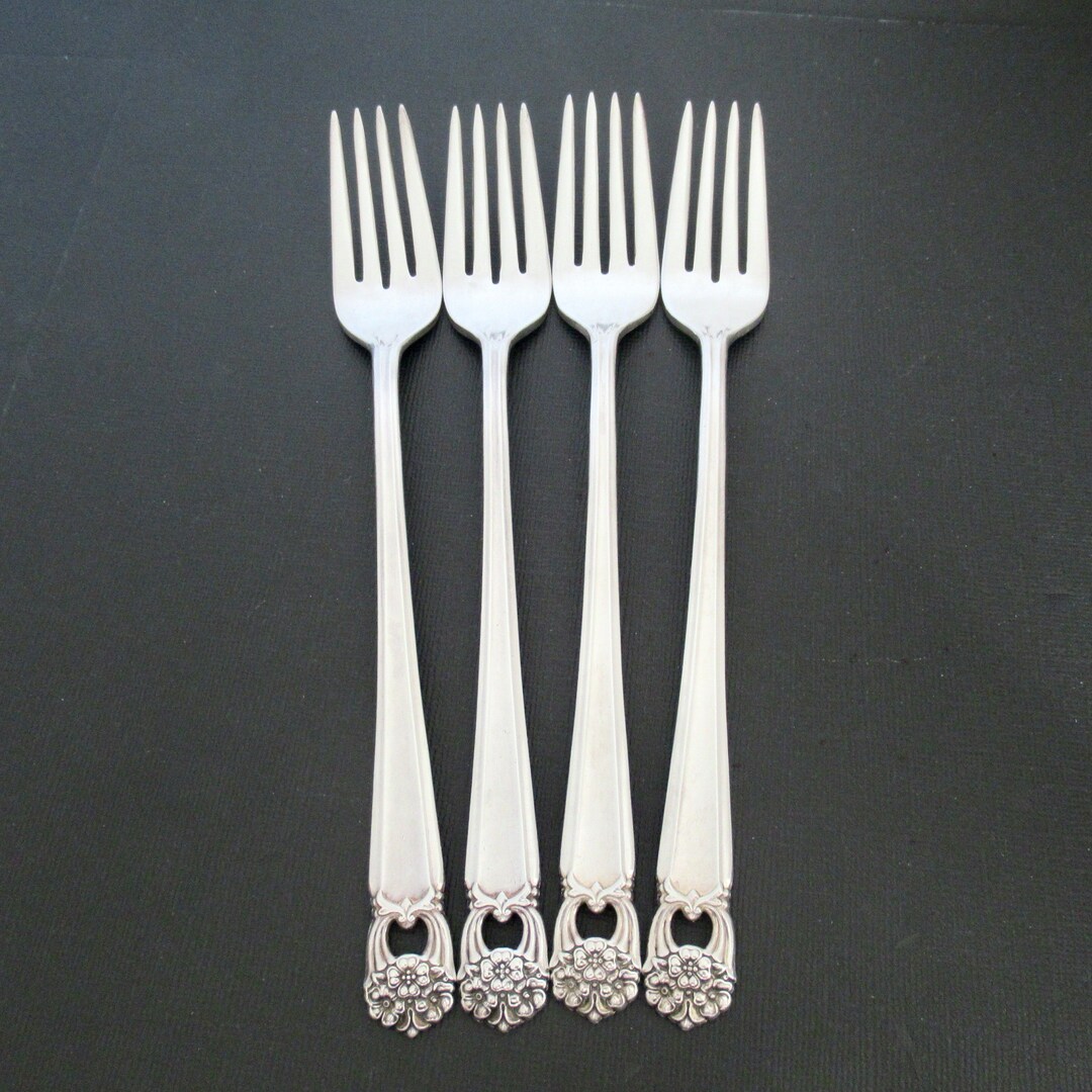 Antique Silverplate Grill Forks, Eternally Yours 1941 by 1847 Rogers ...