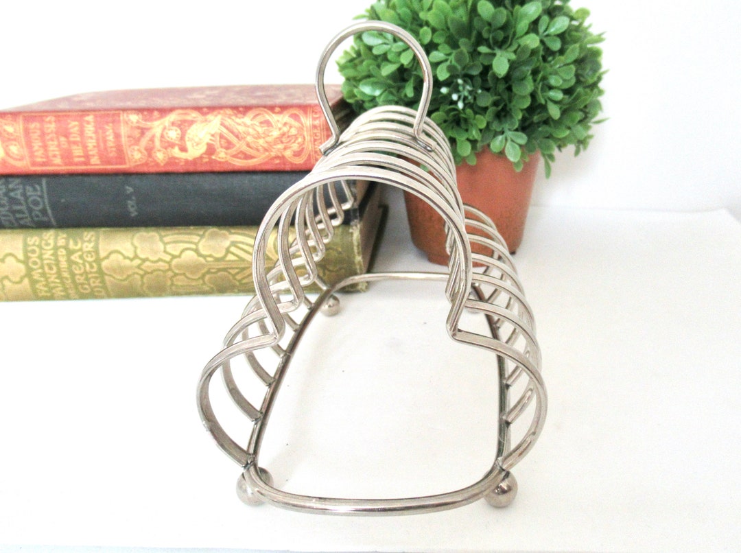 Vintage Art Deco English Toast Rack, Silverplate Clover Shaped 6 Slice ...