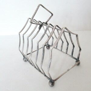 Antique Art Deco English Toast Rack, Silverplate 6 Slice Toast Bread ...
