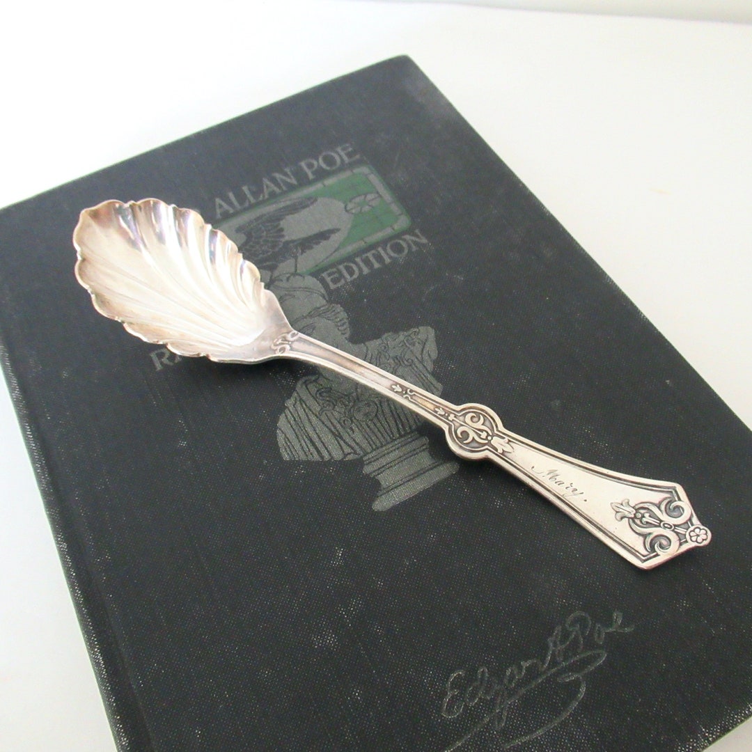Mary's Sugar Spoon, Antique Sugar Spoon Parisian by Hall & Elton Silver ...